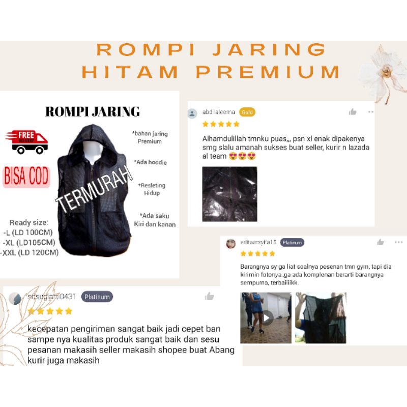Jual ROMPI SENAM AEROBIK ZUMBA HITAM/ ROMPI SEPEDA/ROMPI JALA HITAM ...