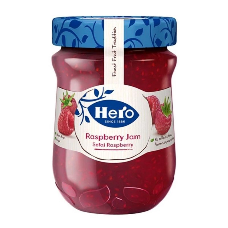 Jual Selai Hero Jam Strawberry Blueberry Raspberry Black Cherry Apricot ...