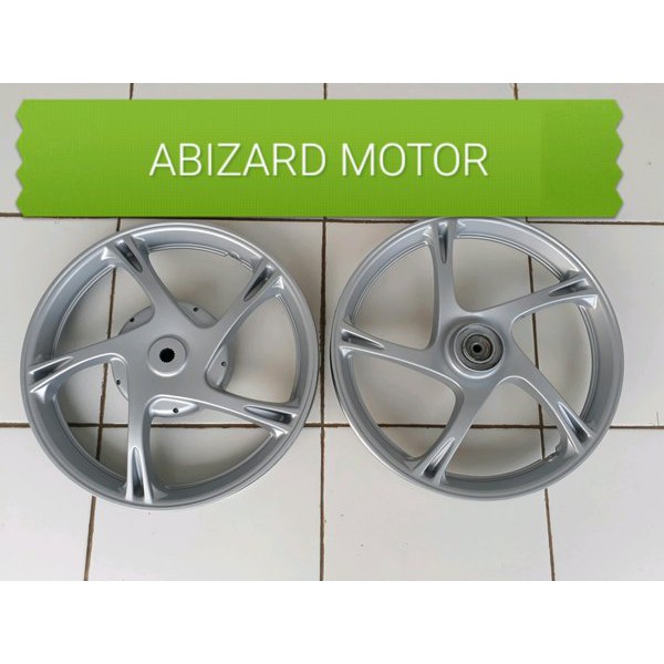 Jual velg pelek racing mio smile silver original | Shopee Indonesia