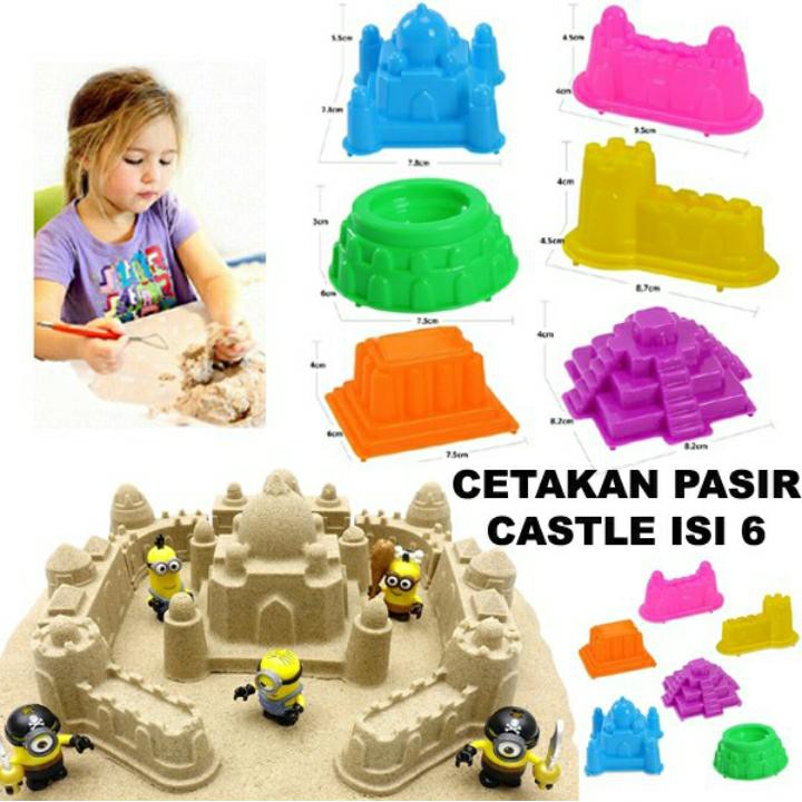 Jual Cetakan Pasir ajaib Cetakan Play Doh Set cetakan pasir pantai ...