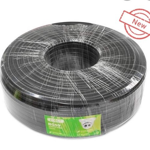 Jual Kabel Power Cable CCTV RT-RG6 RG6 RG 6 ROBOT 100m 100 Meter Hitam | Shopee Indonesia