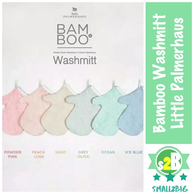 Jual Bamboo Washmitt by Little Palmerhaus (2 pcs) | waslap mandi bayi ...