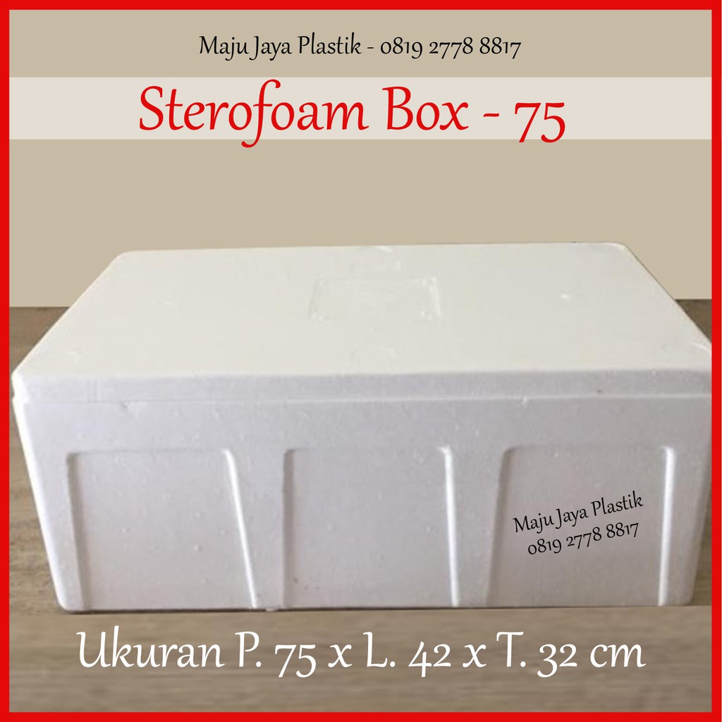 Jual Sterofoam Box 75 TEBAL/ styrofoam box garuda/ foam box 75 kg asli ...