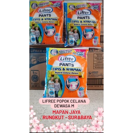 Jual Lifree Popok Celana Dewasa M / L / XL / XXL ( 2 lusinan / 24 Pcs) | Shopee Indonesia