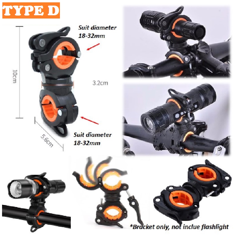 Jual SGS | reket sepeda / bracket mounting sepeda untuk lampu senter ...
