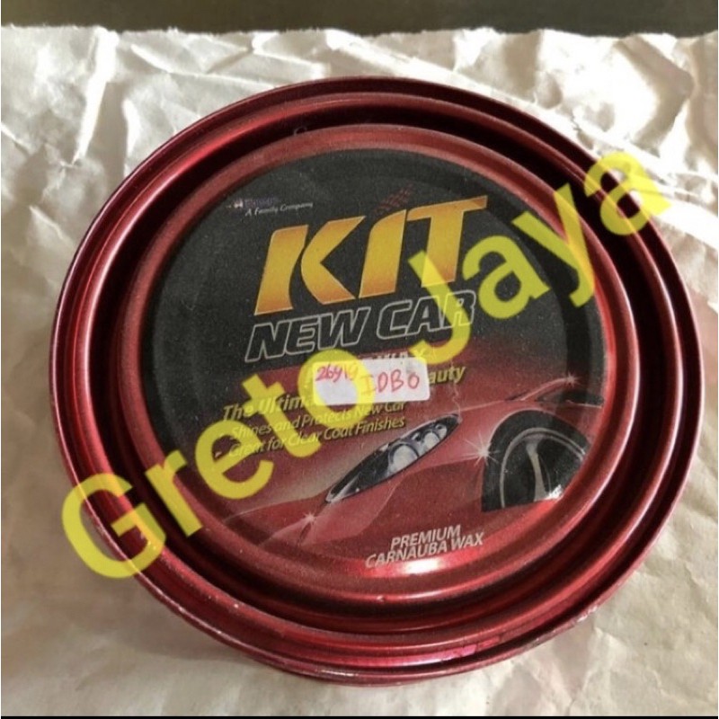 Jual Kit Kaleng Merah New Car Paste Wax Poles Kompon Compound Mobil ...