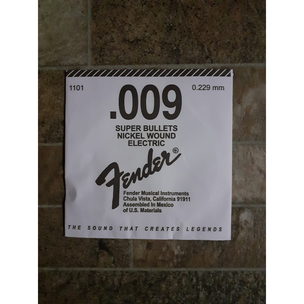 Jual senar gitar akustik fender no 1 ukuran 9 (satuan) | Shopee Indonesia