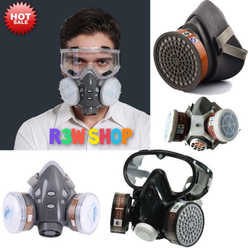 Jual W2S POWECOM Masker Gas Respirator Anti-Virus Industrial Mask ...