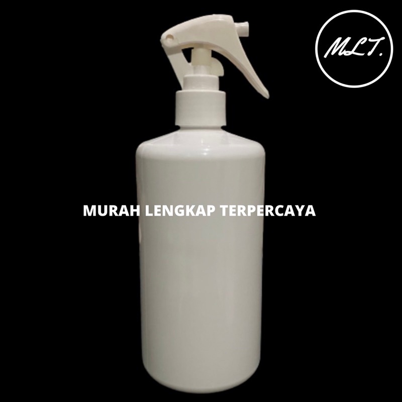 Jual BOTOL SPRAY TRIGER 500 ML PUTIH GLOSSY FULL PUTIH / BOTOL 500ML SPRAY TRIGGER PUTIH GLOSSY ...