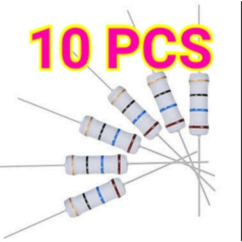 Jual resistor 10k ohm 2 watt / resistor metal oxide 10Kohm 2watt ...