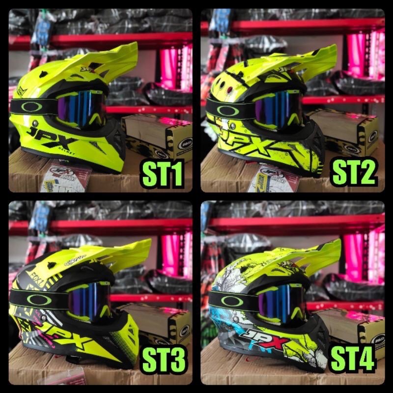 Jual HELM JPX CROSS MOTIF LENGKAP ORIGINAL SNI DOT_FREE TAS HELM JPX ...