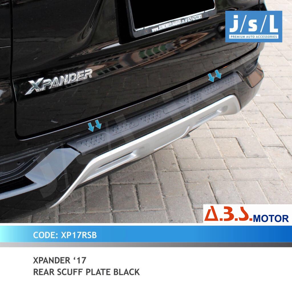 Jual Mitsubishi Xpander Sillplate Belakang Hitam / Rear Scuff Plate ...
