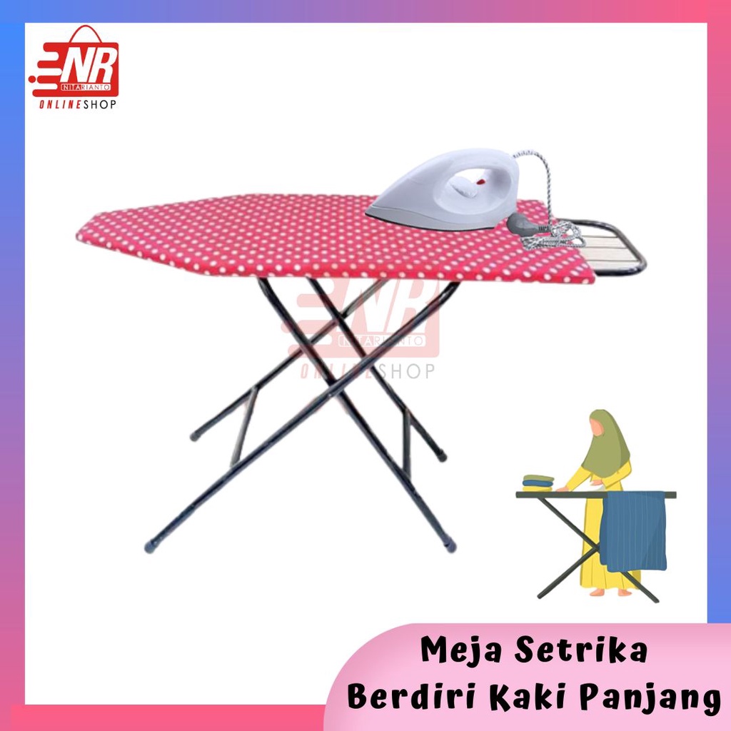 Jual Meja Setrika Berdiri / Meja Setrika Lipat Kaki Panjang Berdiri ...