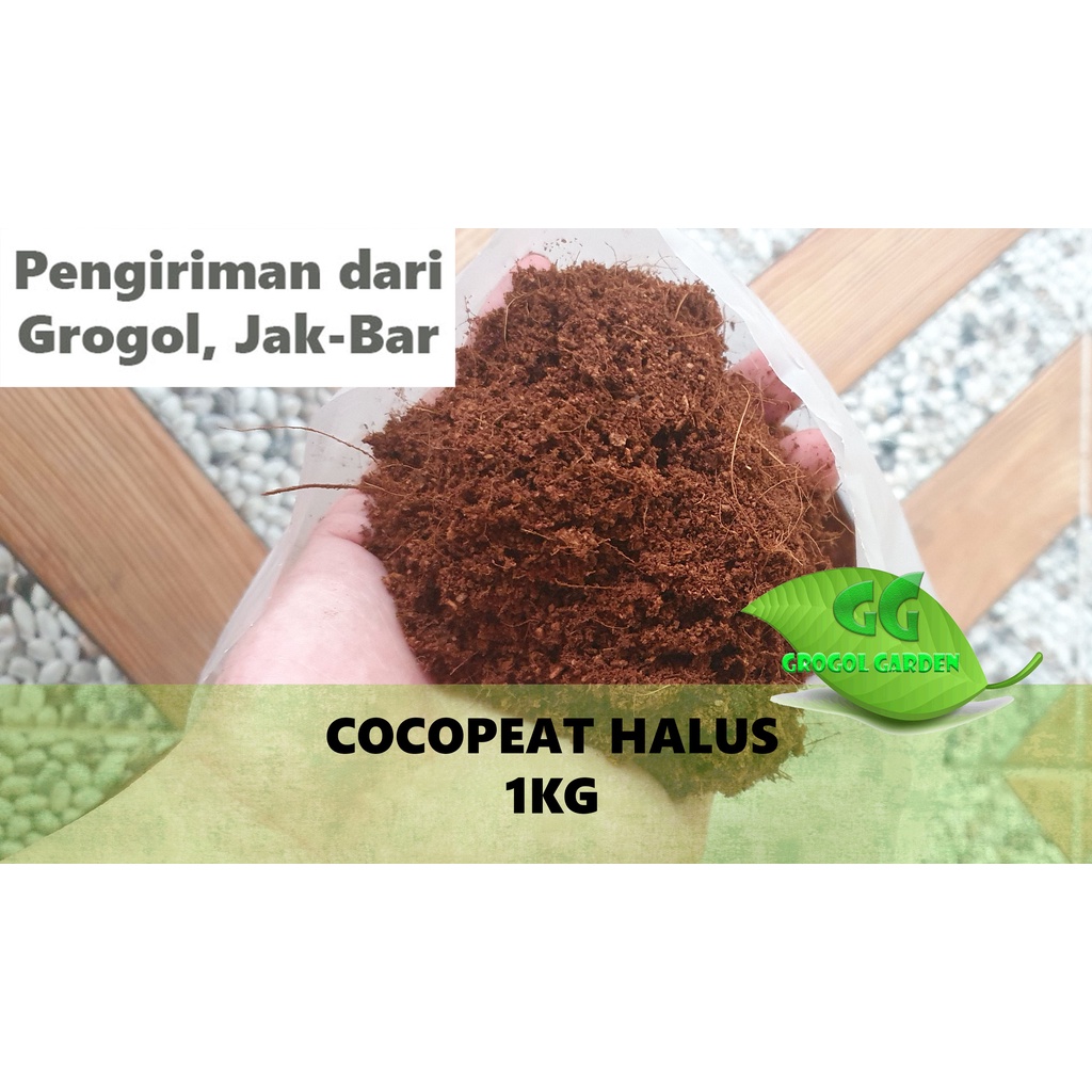 Jual HIDROPONIK COCOPEAT REPACK 1KG - MEDIA TANAM ORGANIK COCOPIT 1 ...