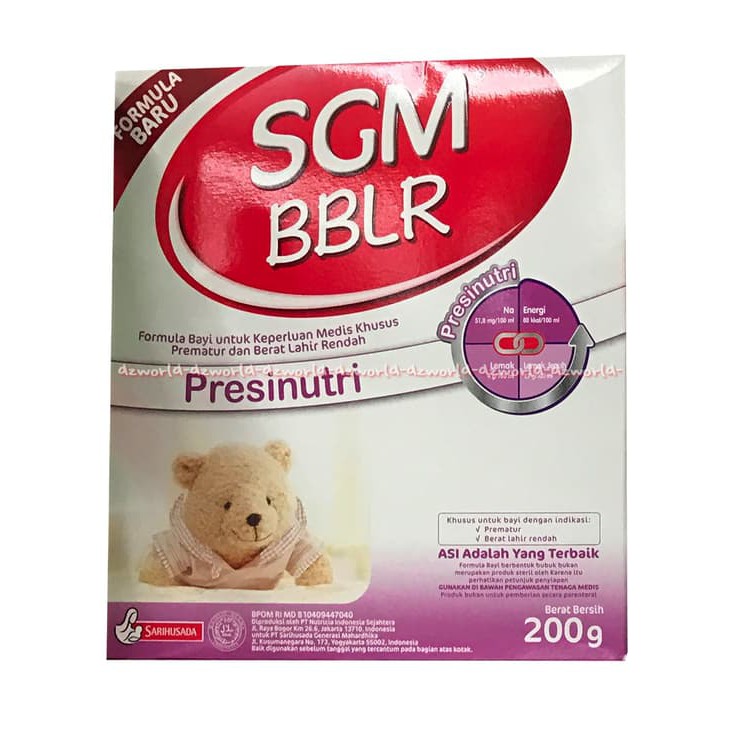 Jual SGM BBLR Presinutri Susu Formula Bayi SGM 0-6Bulan Bayi Prematur 200gr Kesukaan Si Kecil ...