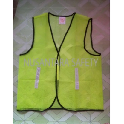 Jual Rompi Jaring X Rompi Proyek Pengaman Jala Safety Vest Nyala ORANGE ...