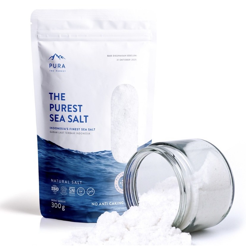 Jual PURA Purest Sea Salt 300 gr - Garam Laut Natural (Fine/Halus ...