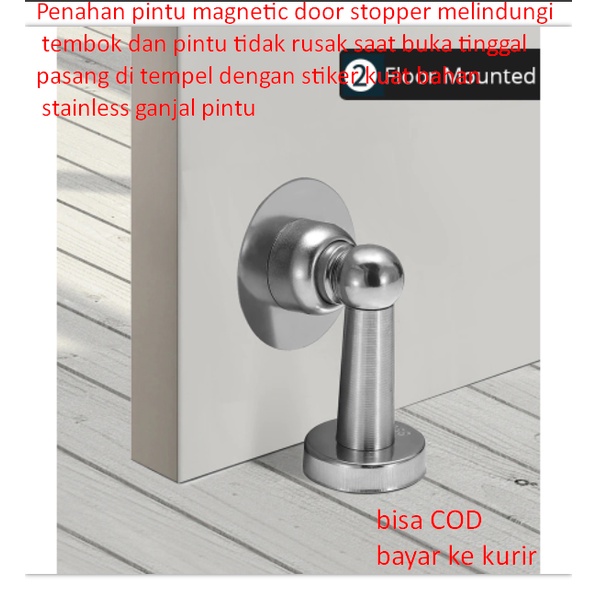 Jual Penahan pintu magnetic door stopper melindungi tembok dan pintu ...