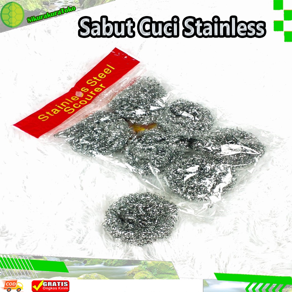 Jual (skr) Sabut Kawat Sabut Stainless Spon Kawat Besi Cuci Piring Anti ...