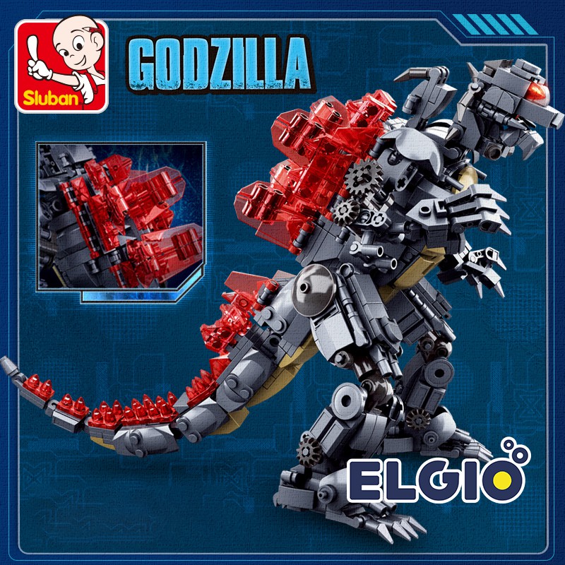 Jual Sluban Bricks Godzilla King of Monster Mainan Dinosaurus M38 B0783 ...