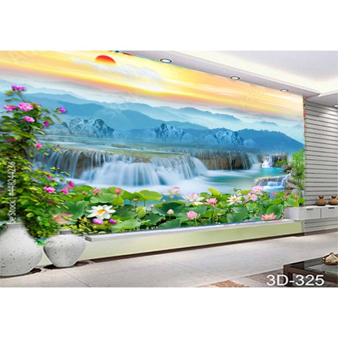 Jual wallbaner/banner DINDING air terjunn | Shopee Indonesia