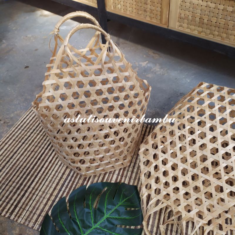 Jual TAS YUKENSI 16X22X34 CM / tas bambu / tas anyam / tas murah / tas ...