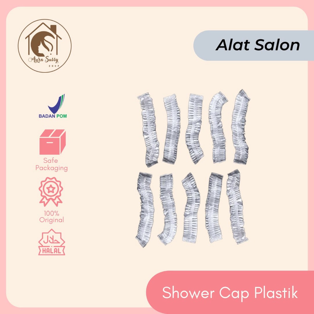 Jual [10 pcs] Shower Cap BENING / Topi Mandi Penutup Kepala Plastik ...