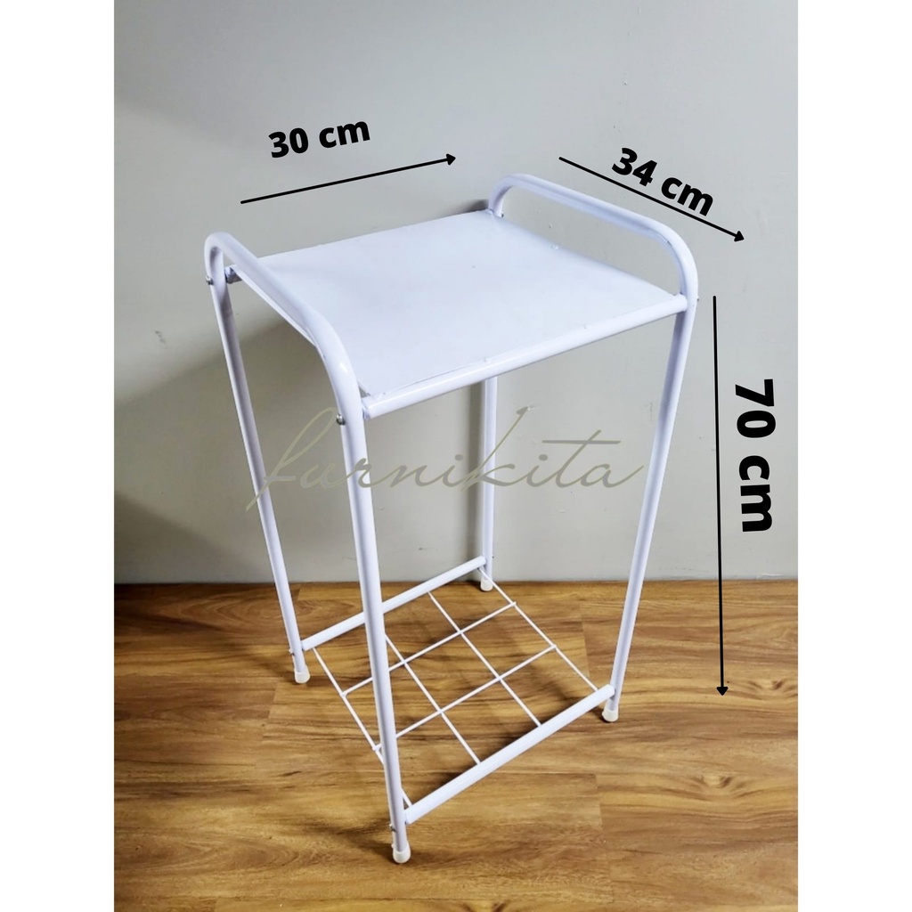 Jual MEJA DISPENSER RAK GALON BESI SUSUN 2 PLAT PUTIH | Shopee Indonesia