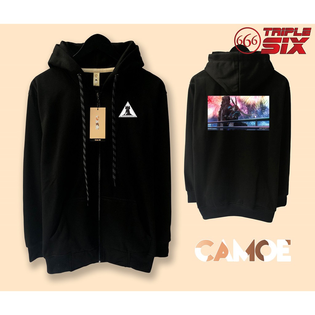 Jual Jaket Hoodie Zipper Arknights Doctor Dokutah Amiya Fireworks ...