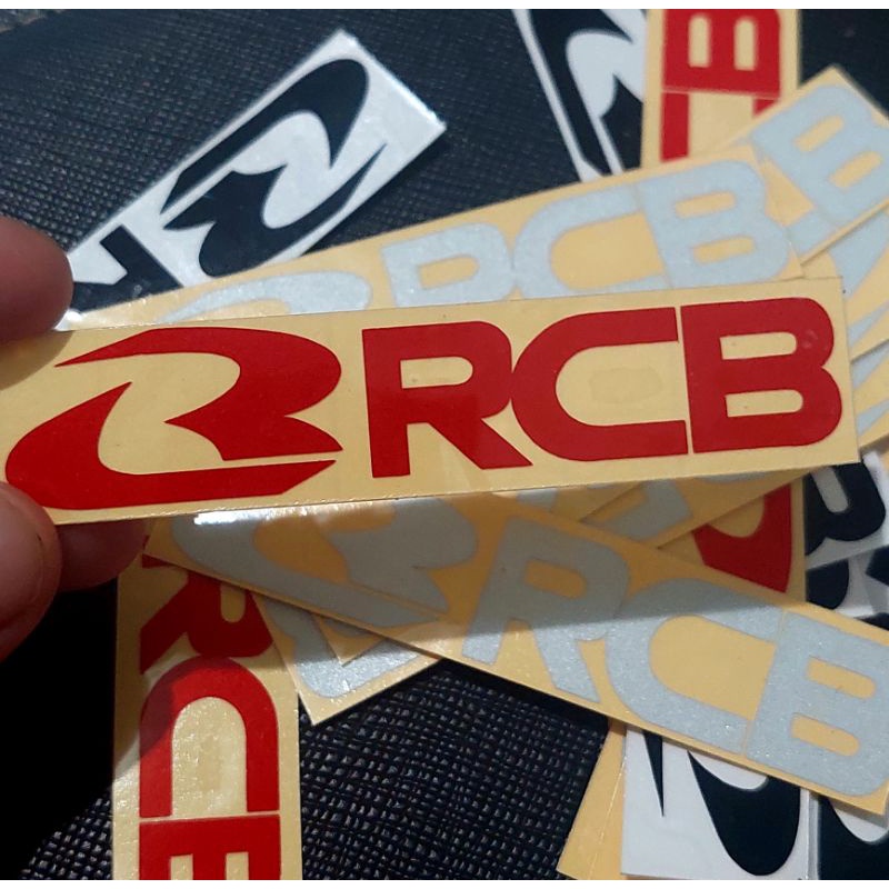 Jual STICKER RCB CUTTING STICKER MOTOR STICKER HELM | Shopee Indonesia