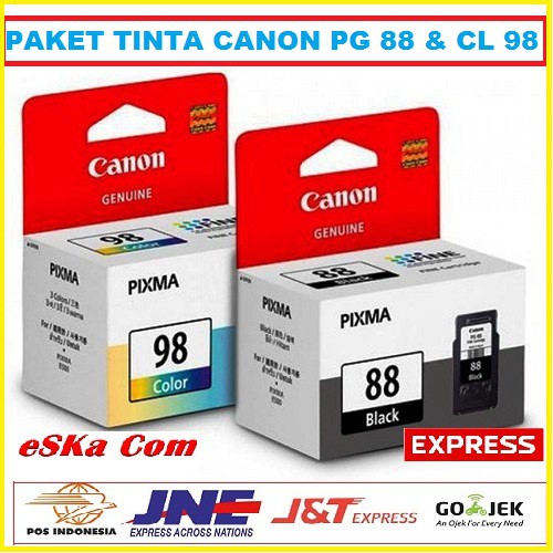 Jual Paket Tinta Canon PG-88 Black Dan CL-98 Color Ink Cartridge E500 ...