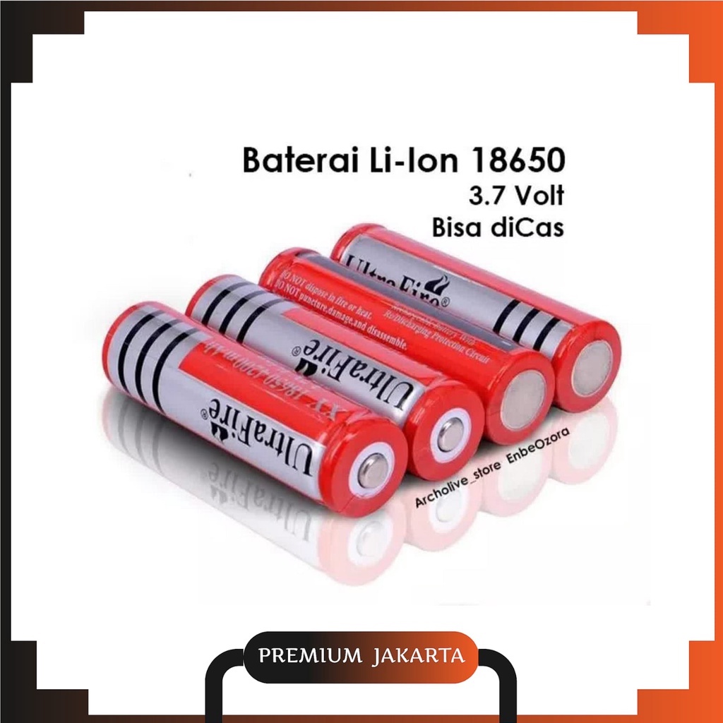Jual Batre Ultrafire 18650 Battery Baterai Batre Multifungsi / Batre ...