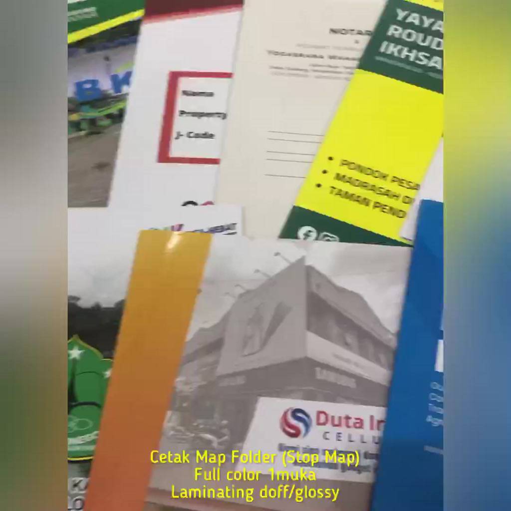 Jual Cetak Map Folder Satuan - untuk kertas F4 | Shopee Indonesia
