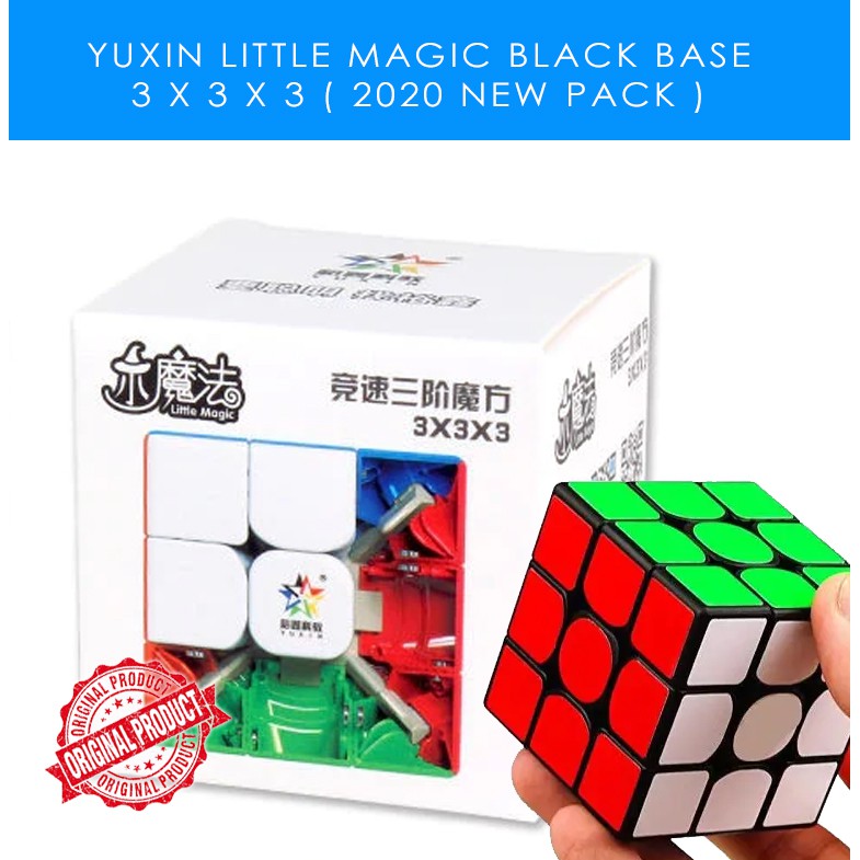 Jual YUXIN LITTLE MAGIC CUBE 3x3X# BLACK BASE | Shopee Indonesia