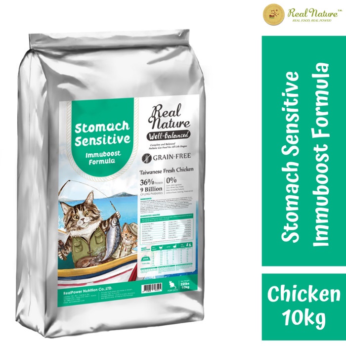 Jual REAL NATURE - CAT FOOD Stomach sensitive - Chicken 10kg | Shopee ...