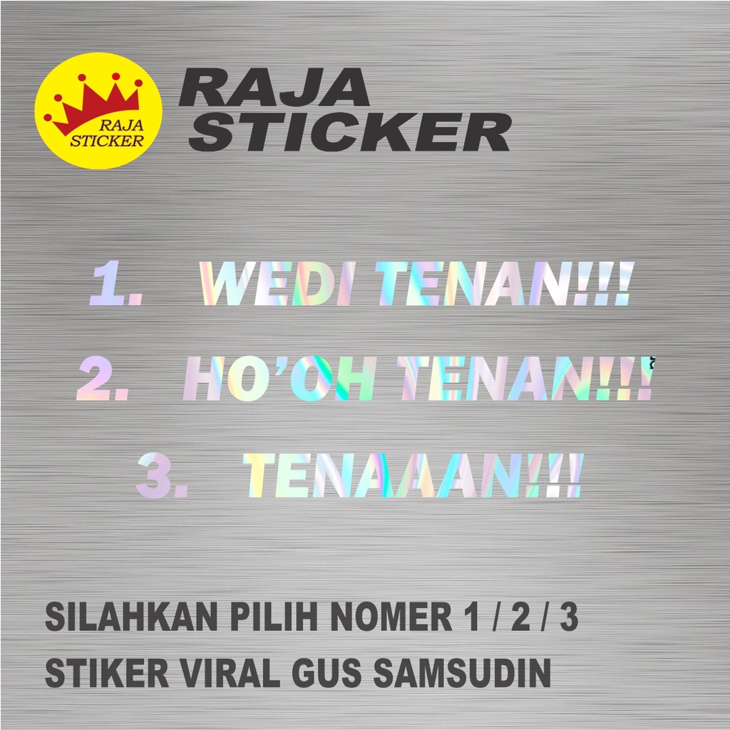 Jual stiker cutting hooh tenan viral gus samsudin | Shopee Indonesia