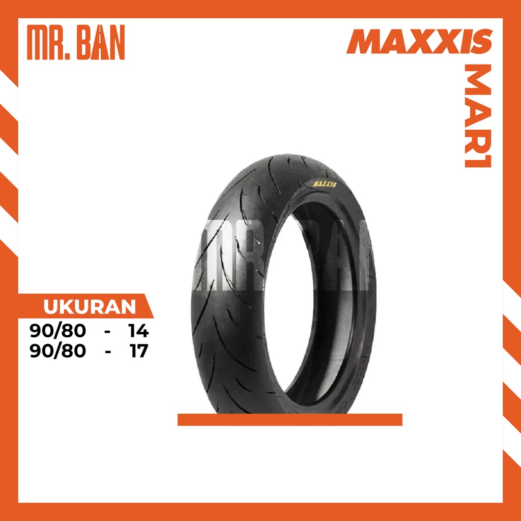 Jual BAN MOTOR MATIC RING 14 MAXXIS MAR1 TUBLES 90/80-14 TL | BAN SOFT ...
