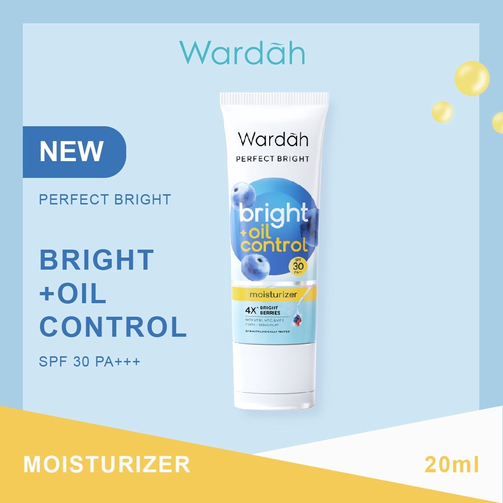 Jual WARDAH PERFECT BRIGHT MOISTURIZER Bright + Oil Control SPF 30 - 20 ...