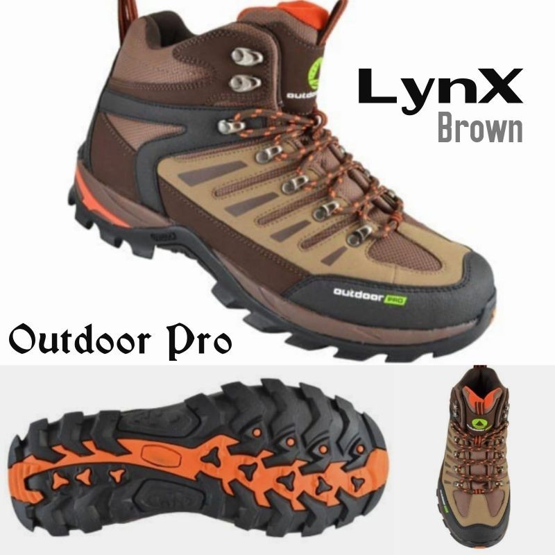 Jual Lynk Sepatu Trekking Hiking Outdoor Pro Lynx Brown Sepatu Gunung ...