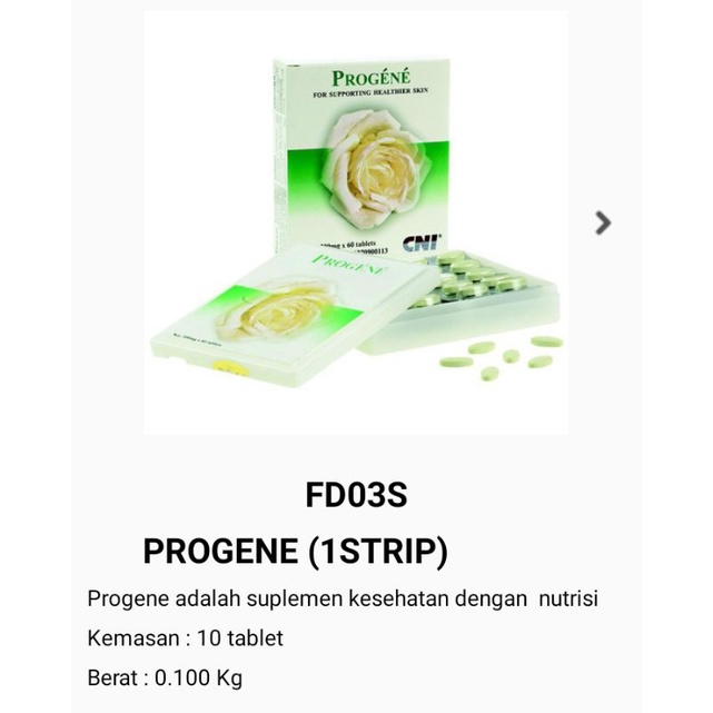 Jual progene 10 tablet cni | Shopee Indonesia