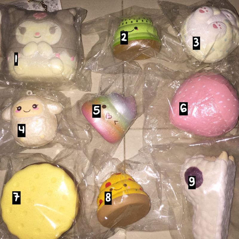 Jual preloved mini licensed squishy sanrio chigiri kuromi puni maru ...