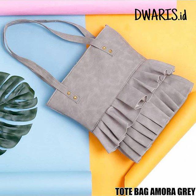 Jual TOTE BAG AMORA GREY | Shopee Indonesia