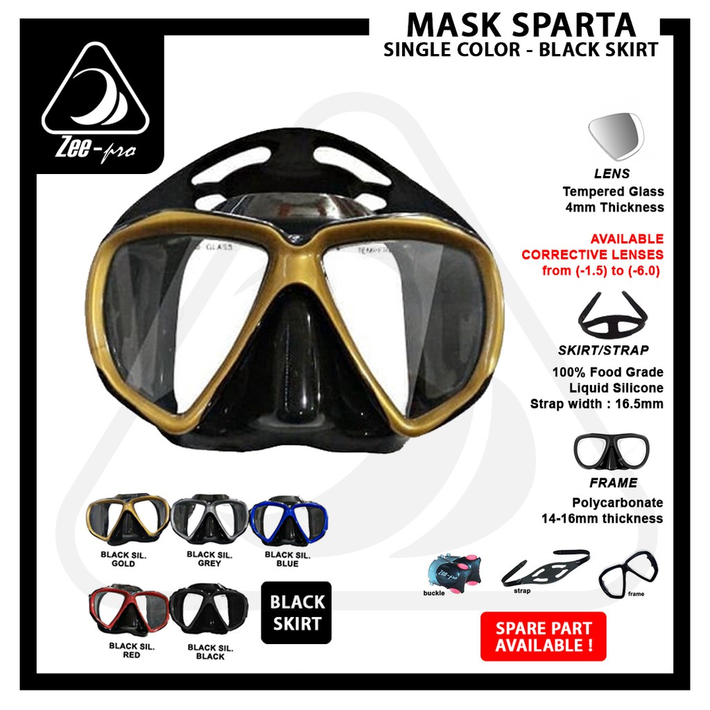 Jual Mask Scuba Diving Masker Goggles Kacamata Selam Snorkeling ...