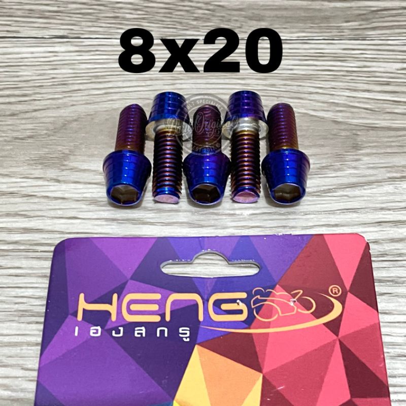 Jual baut probolt kerucut blue 8x20 drat 12 panjang 2cm original heng | Shopee Indonesia