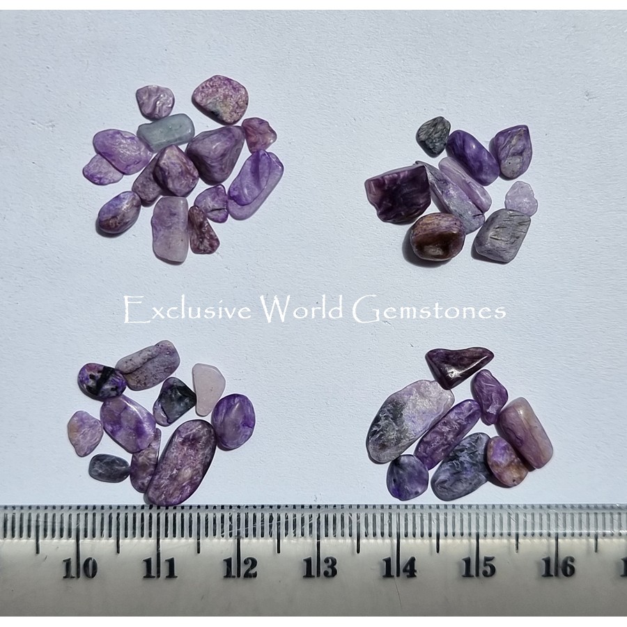 Jual 1.8.3 - Natural Charoite Mini Tumbled - SET 1 Gram - RANDOM ...