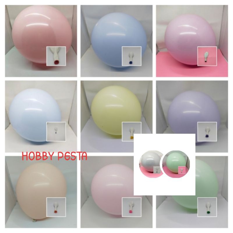 Jual BALON LATEX DOFF DOUBLE 12 INCH ISI 10 PCS | Shopee Indonesia