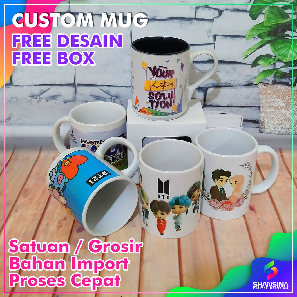 Jual CUSTOM GAMBAR DI MUG - CETAK PHOTO DI MUG - MURAH-SOUVENIR ...