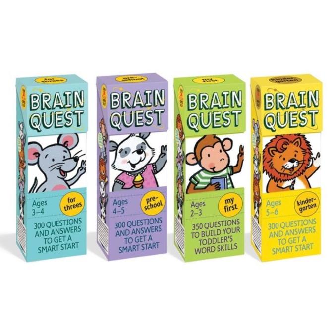 Jual Brain Quest Card Deck / Brainquest Question Flash Cards | Shopee ...