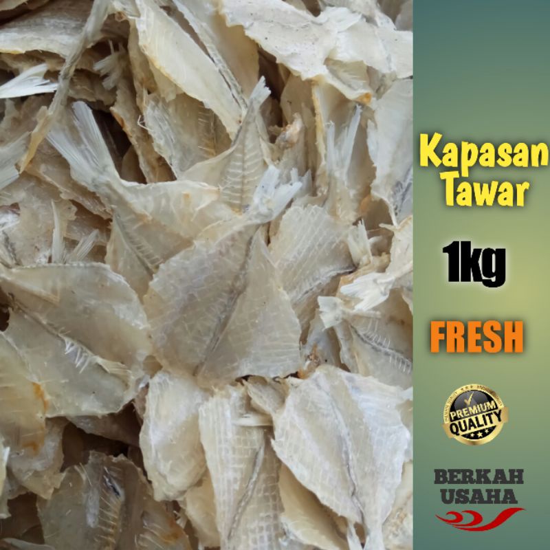 Jual IKAN ASIN TIPIS PAKANG KAPASAN TAWAR Per 1kg TANPA TULANG TULANG ...
