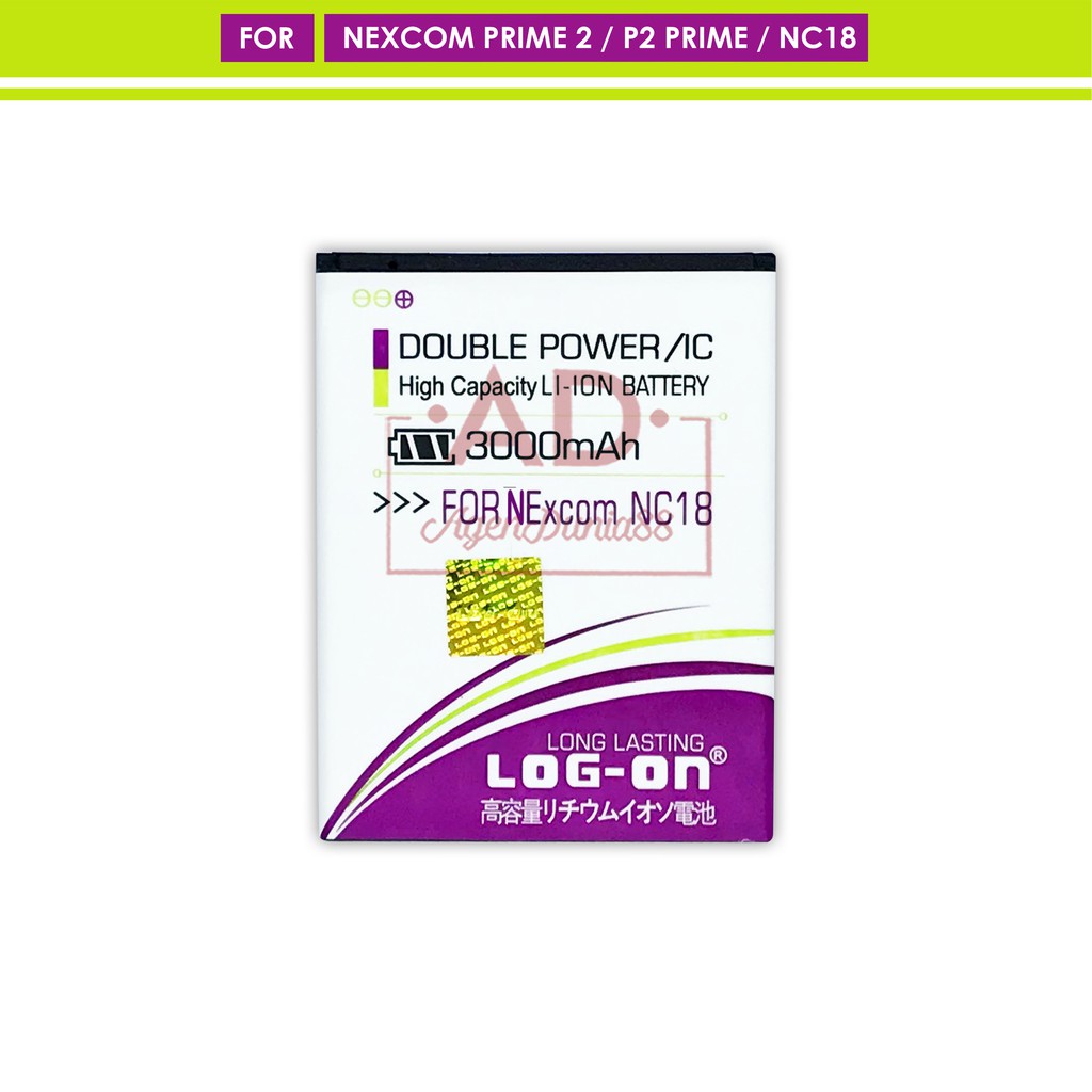 Jual BATERAI NEXCOM PRIME 2 - NC18 - P2 PRIME - LOG ON DOUBLE POWER BATTERY | Shopee Indonesia